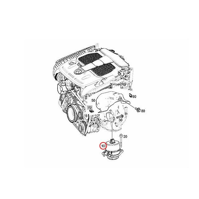 Mercedes-Benz エンジンマウント ブッシュ フロント 右側 メルセデスベンツ Sクラス W222 S550 S600 : セント ...