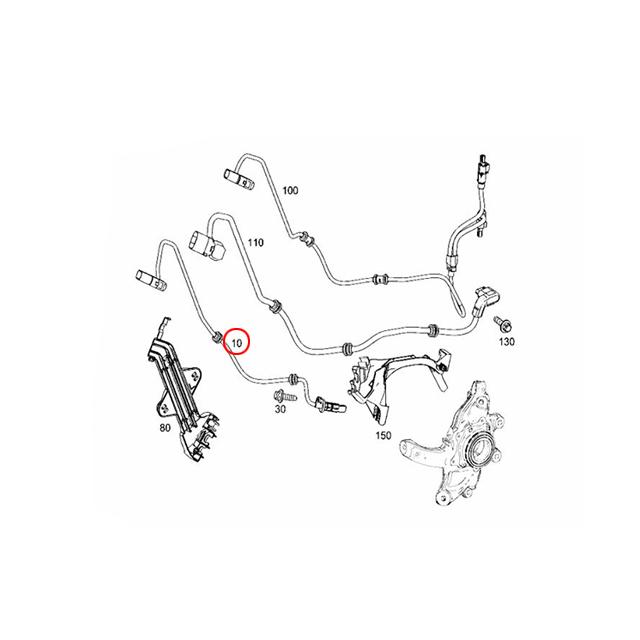 ABSセンサー リア 右側 メルセデスベンツ Sクラス クーペ W217 S550 S63AMG S65AMG : 2229050006 ...