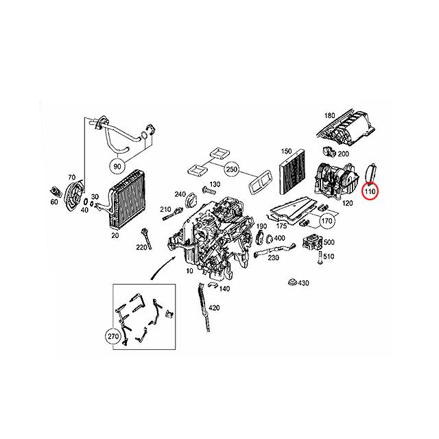 Mercedes-Benz エアコン ブロアレジスター メルセデスベンツ GLAクラス X156 GLA180 GLA250 GLA45AMG ...