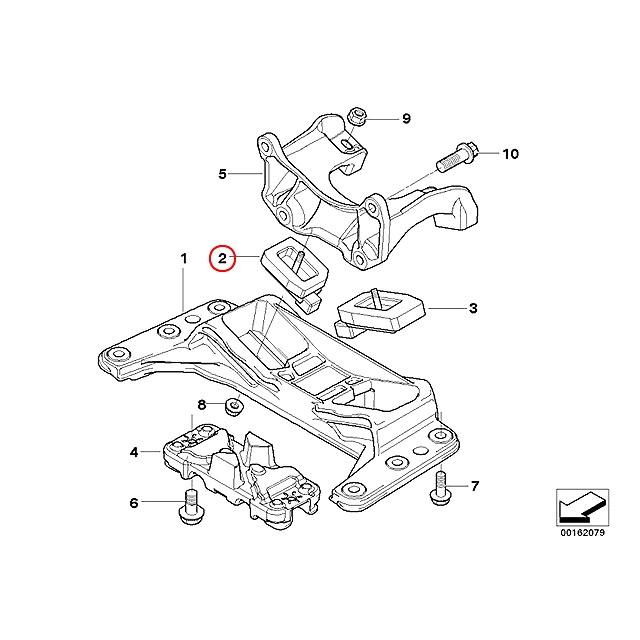 BMW ミッションマウント 5シリーズ E60 E61 525i 530i NA25 NA30 NE25 NE30 NU25 NU30 ...