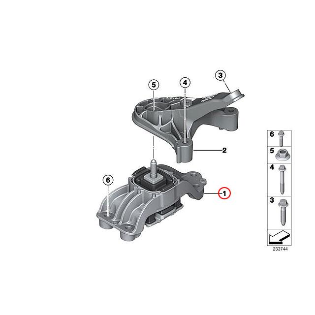 ミッションマウント MINI(ミニ) R60 R61 クーパーD クーパーSD XD20A XD20F ZB20 RS20 CooperD ...