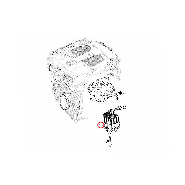Mercedes-Benz エンジンマウント ブッシュ 左右共通(片側) メルセデスベンツ SLクラス R231 SL350 : セントピア ...