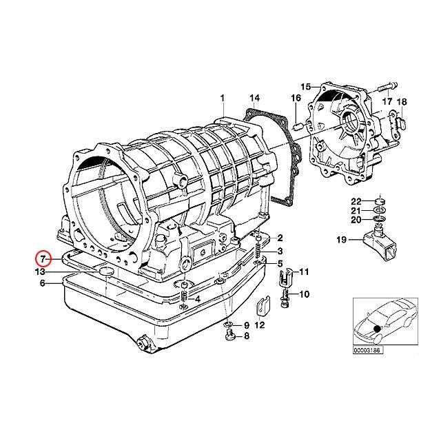 BMW ATオイルパン ガスケット E24 E30 E32 E34 : セントピア ショッピングストア - 通販 - Yahoo!ショッピング