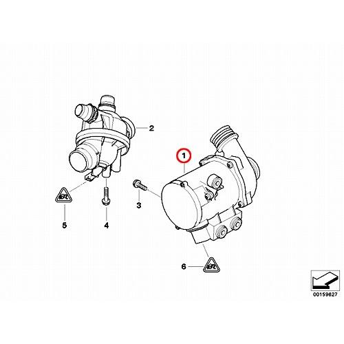 BMW ウォーターポンプ 5シリーズ E60 E61 525i 530i 530xi NE25 NE30 NU25 NU30 NL25 ...