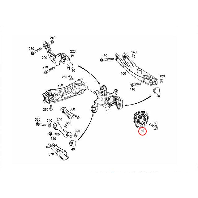 ホイール ハブベアリング リア 左右共通(1個) メルセデスベンツ W117 W176 W246 X156 :2463340006:セントピア ...