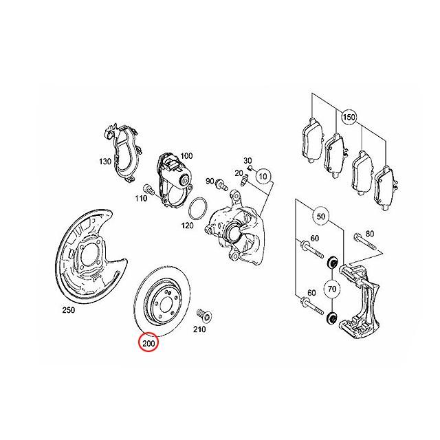 ブレーキローター リア 左右セット メルセデスベンツ GLAクラス X156 GLA180 GLA250 :2464230112-ed04 ...