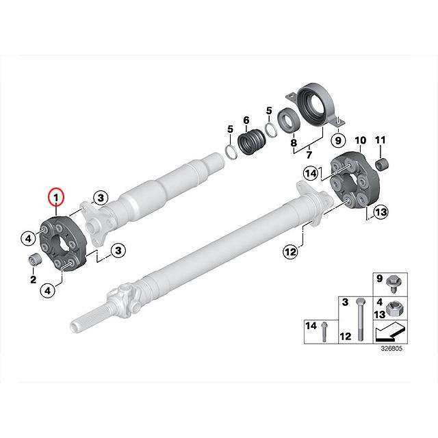 BMW コンパニオンプレート ジョイントディスク E60 E61 E63 E64 E65 E66 X3(E83) : セントピア ショッピングストア - 通販 - Yahoo!ショッピング