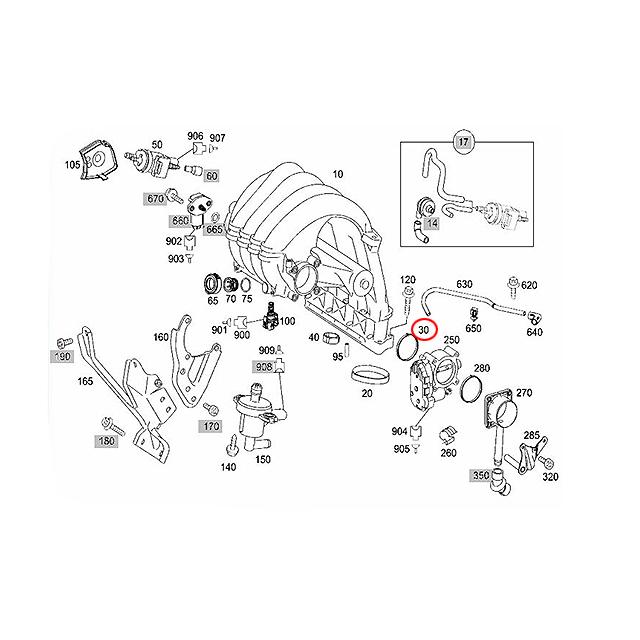 スロットルボディ ガスケット メルセデスベンツ R172 W169 W204 W207 W212 W245 : 2661410180 ...