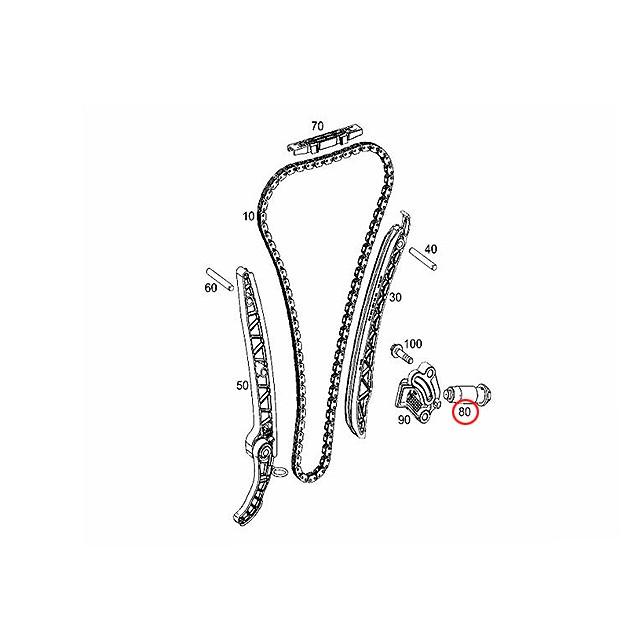 Mercedes-Benz タイミングチェーン テンショナー メルセデスベンツ Aクラス W176 A180 A250 A45AMG M133 ...