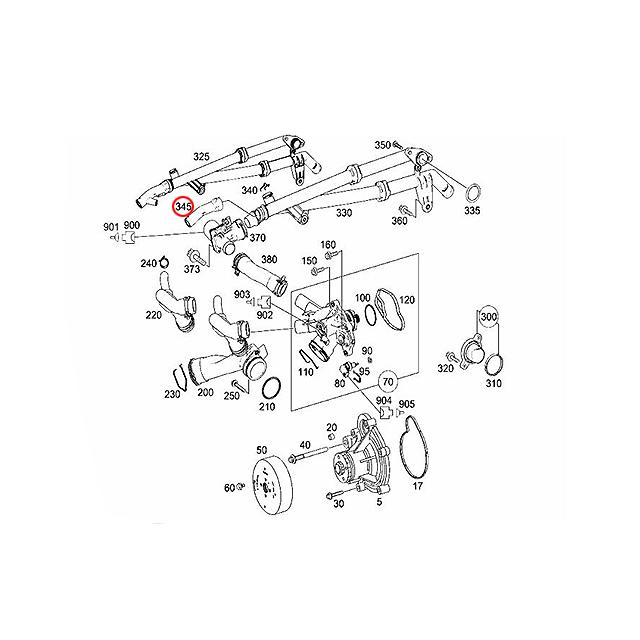 Mercedes-Benz 純正品 ブローバイホース メルセデスベンツ R172 W204 W207 W212 : セントピア ショッピング ...