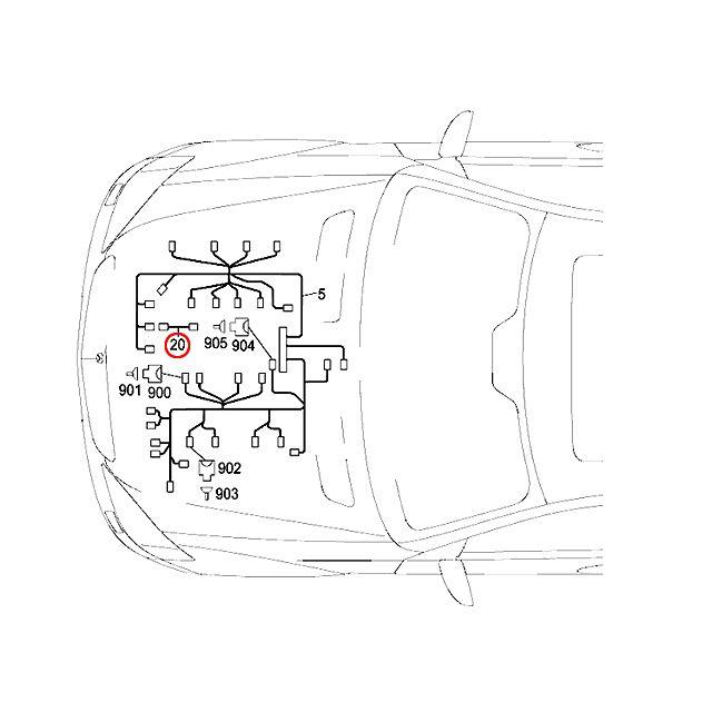 Mercedes-Benz 純正品 カムアジャスター オイル漏れ対策用ハーネス メルセデスベンツ ML GLクラス W164 GL500 ...