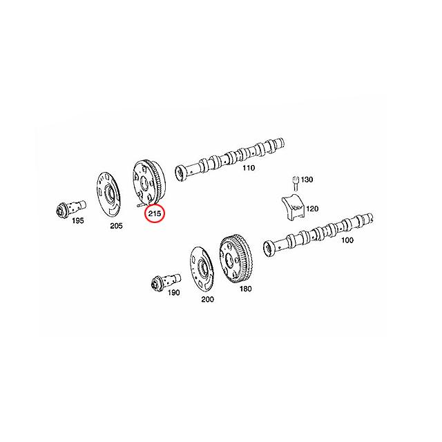 Mercedes-Benz 純正品 エキゾースト カムアジャスター メルセデスベンツ Eクラス W211 E250 E280 E300 ...