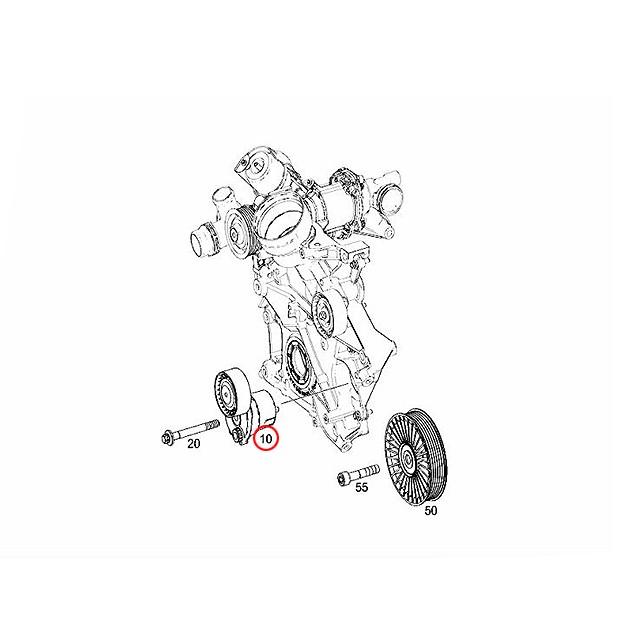 ベルトテンショナー メルセデスベンツ Eクラス W212 E250 M274 直4エンジン : 2742000870-ed03 : セントピア ...