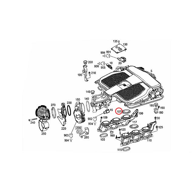 Mercedes-Benz フランジガスケット メルセデスベンツ R172 R231 W166 W204 W207 W212 W218 ...