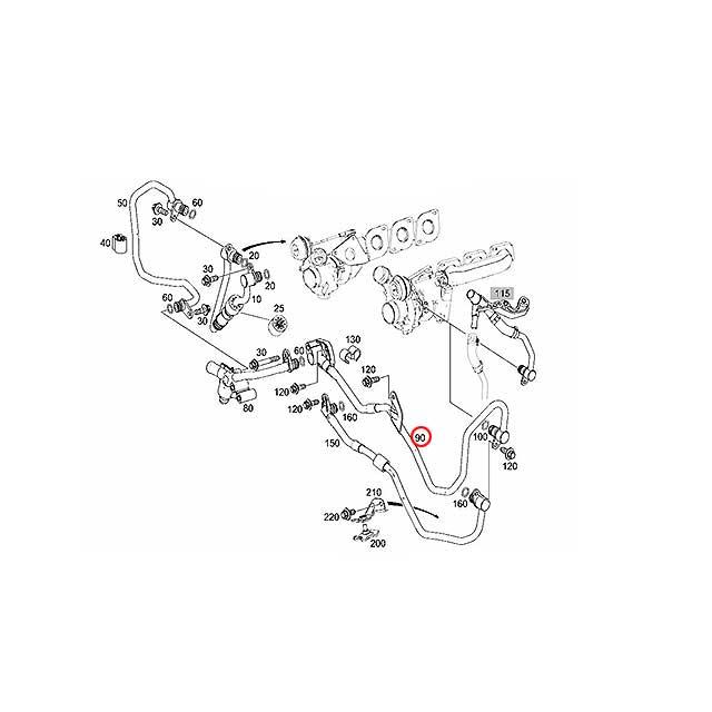 Mercedes-Benz ウォーターホース メルセデスベンツ Eクラス W207 E550 : セントピア ショッピングストア - 通販 - Yahoo!ショッピング