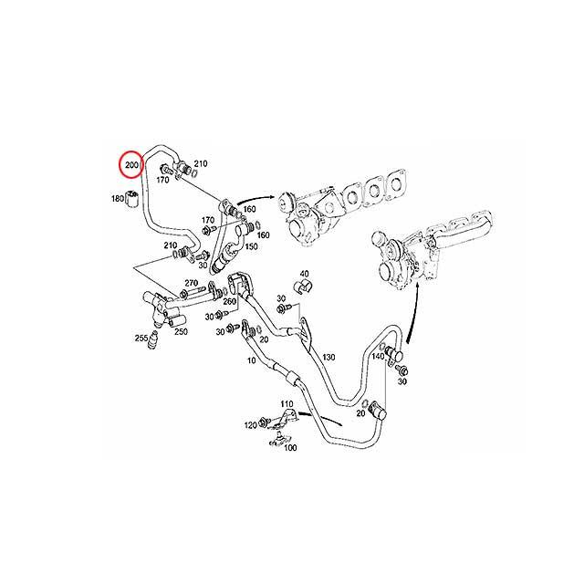 Mercedes-Benz ウォーターホース メルセデスベンツ R231 W166 W207 W212 W216 W217 W218 W221 ...