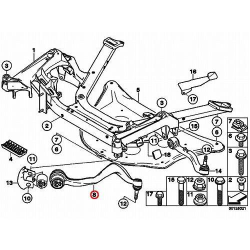 BMW ストラットアーム フロント 右側 7シリーズ E65 E66 735i 740i 745i 750i 745Li 750Li ...