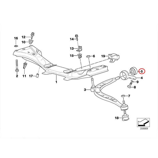 BMW ロアアームブッシュ キット フロント 3シリーズ E36 M3 M3.2 CK32 CL32 CM32 M3C : セントピア ...