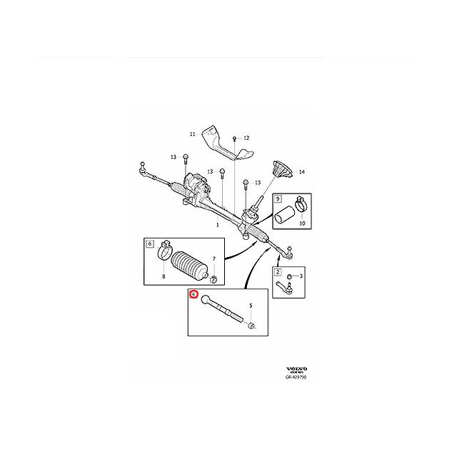 ボルボ インナータイロッド 左右共通(1本) V40 : セントピア ショッピングストア - 通販 - Yahoo!ショッピング
