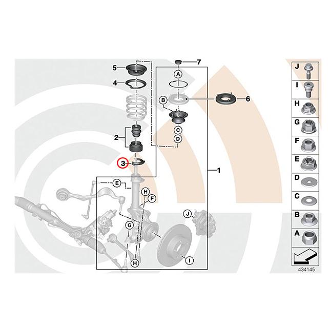BMW ロア スプリング パッド Z4シリーズ E89 20i 23i 35i 35is LL20 LM25 LM30 LM35 : セント ...
