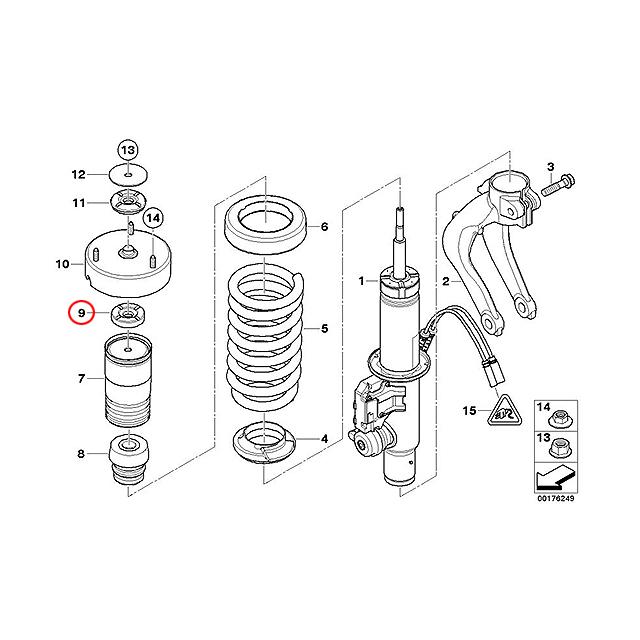 アッパーサポートマウント BMW X6シリーズ E71 35i 50i FG30 FG35 FG44 : 31336778108-ed02 ...