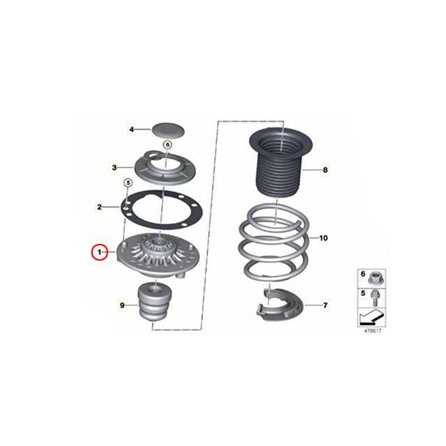 BMW アッパーマウント フロント 左右共通(片側分) MINI(ミニ) F45 F46 F54 : セントピア ショッピングストア - 通販 - Yahoo!ショッピング