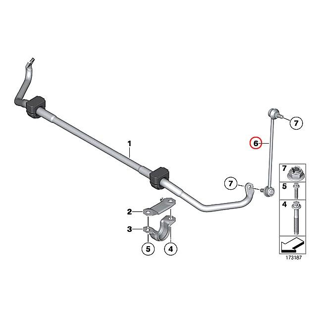 スタビリンクロッド フロント 左右共通 BMW F07 F10 F11 F12 F13 F01 F02 スタビロッド :31356777319 ...