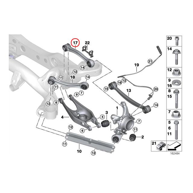 BMW アッパーアーム リア 左側 3シリーズ E90 M3 VA40 E92 WD40 : セントピア ショッピングストア - 通販 ...