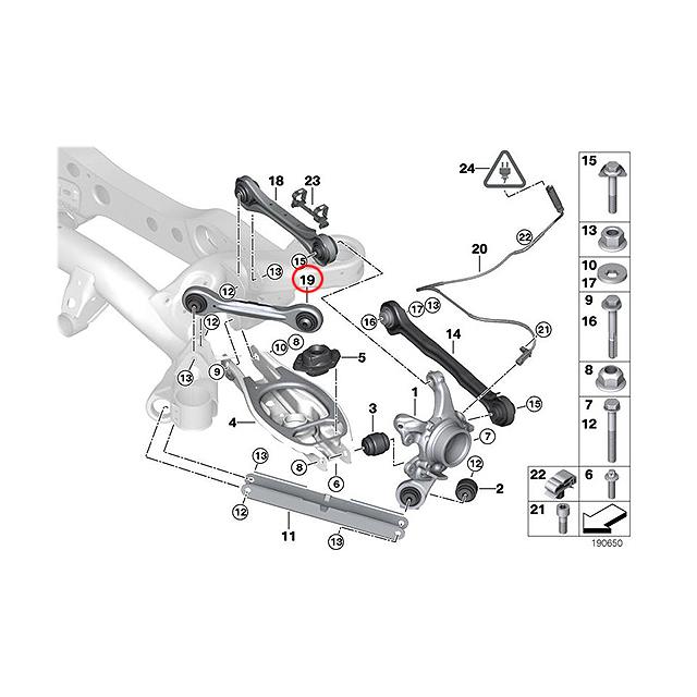 BMW アッパーガイドアーム リア 左側 E82 E87 E88 E90 E91 E92 E93 X1(E84) : セントピア ショッピングストア - 通販 - Yahoo!ショッピング