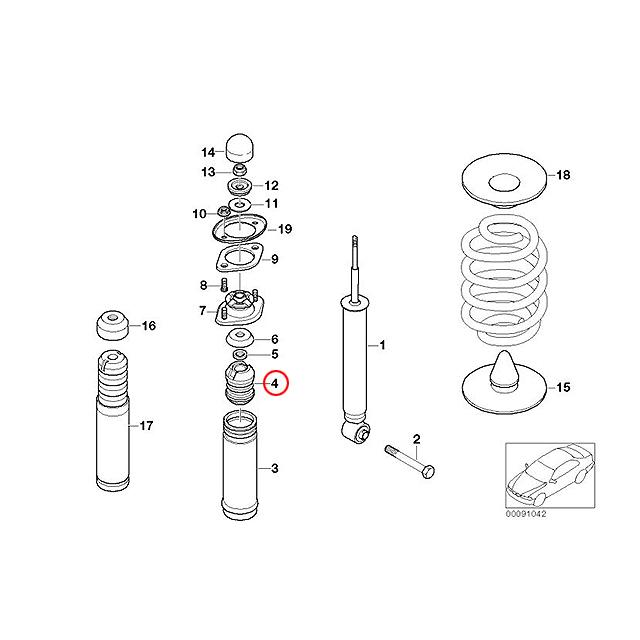 BMW バンプラバー リア 左右共通 片側分 BMW E36 E46 : セントピア ショッピングストア - 通販 - Yahoo!ショッピング