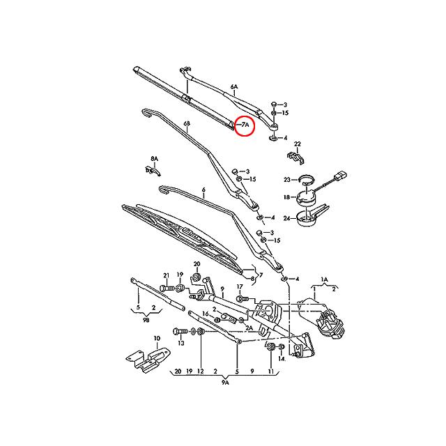 フォルクスワーゲン ワイパーブレード 左右セット フロント 右ハンドル車用 530mm/475mm 3397118928 A928S ...