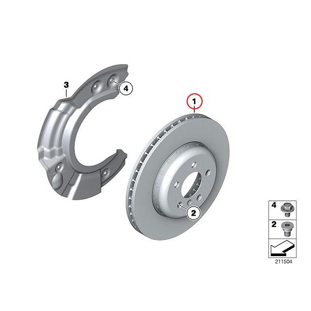 ブレーキローター フロント 左右セット BMW 7シリーズ F01 F02 740i 750i 740Li 750Li KA30 KA44 ...