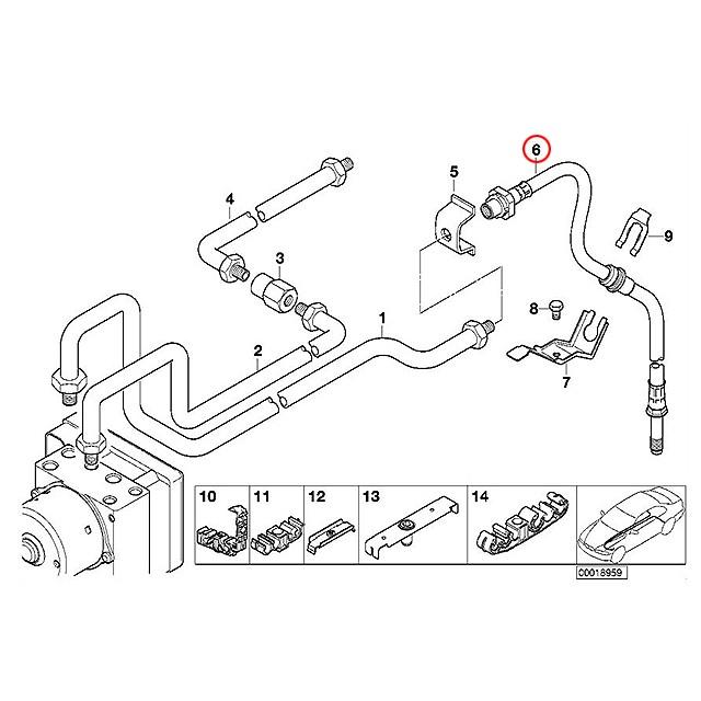 BMW ブレーキホース リア 3シリーズ E46 316ti 318Ci 318i 318ti 320i 323i 325i 328Ci ...