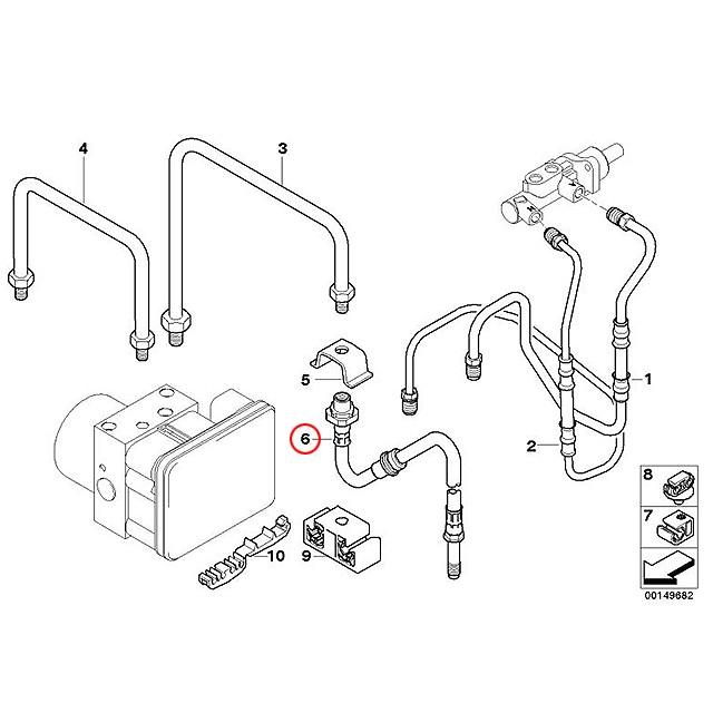 ブレーキホース フロント BMW Z4シリーズ E85 E86 2.2i 2.5i 3.0i 3.0si BT22 BT25 BT30 ...