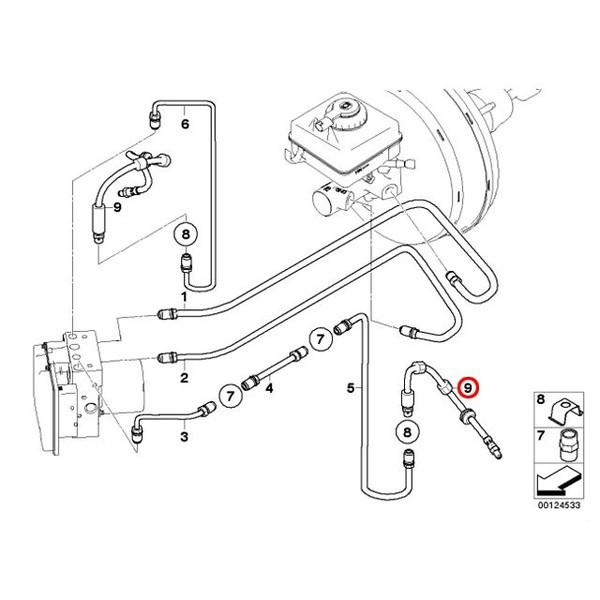 ブレーキホース フロント BMW 34326767390 ブレーキライン :34326767390:セントピア ショッピングストア - 通販 ...