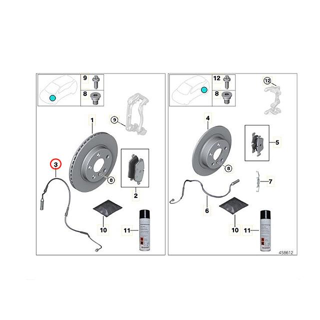 BMW ブレーキパッドセンサー フロント F45 F46 F54 : セントピア ショッピングストア - 通販 - Yahoo!ショッピング