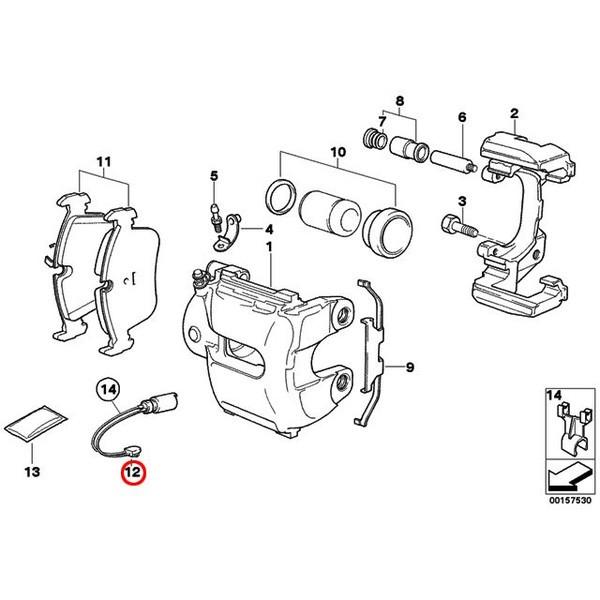 ブレーキパッドセンサー フロント BMW E82 E87 E88 E90 E91 E92 E93 :34356789439:セントピア ショッピングストア - 通販 - Yahoo!ショッピング