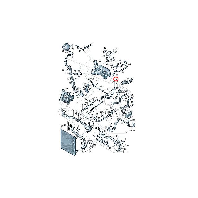 Audi 純正品 ウォーターホース アウディ TT 8JCDA 8JCES 8JCESF : セントピア ショッピングストア - 通販 ...