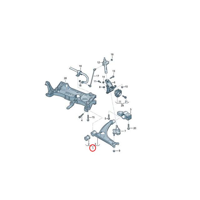 フォルクスワーゲン ロアアーム フロント 左右共通(片側分) シャラン 7NCAV 7NCTH 7NCZD 7NDLU SHARAN : セントピア ショッピングストア - 通販 ...