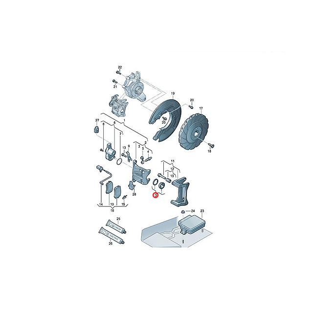 Audi ブレーキキャリパー シールキット リア アウディ A4/S4/RS4 8EALT 8EAMBF 8EASNF 8EAUKF 8EBBKF 8EBDV 8EBFB 8EBGBF ...