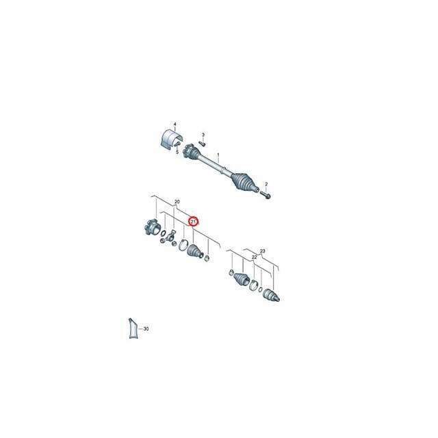 ドライブシャフトブーツ フロント インナー 左右共通(片側) アウディ Q2 GACZE GACHZ : 3q0498201b : セントピア ...