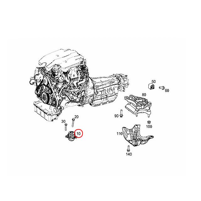 Mercedes-Benz エンジンマウント 左側 メルセデスベンツ Vクラス W447 V220d : セントピア ショッピングストア ...