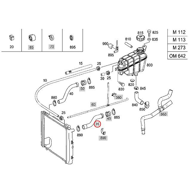 純正 ラジエター ラジエーター アッパーホース メルセデスベンツ Gクラス W463 G55AMGコンプレッサー :4635015484 ...
