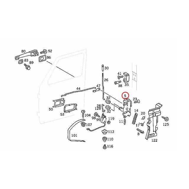 Mercedes-Benz 純正品 ドアロック アクチュエーター フロント 左側 メルセデスベンツ Gクラス W463 300GE G320 ...