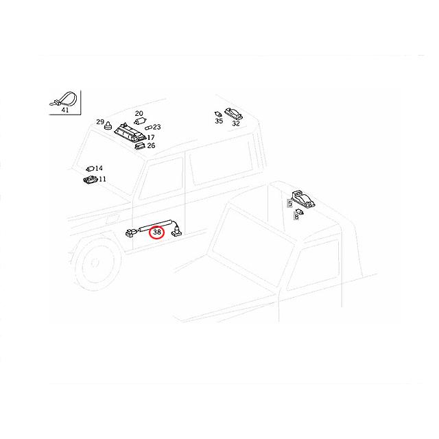 Mercedes-Benz エントランスランプ メルセデスベンツ Gクラス W463 G320 G350D G500 G550 G55AMG ...