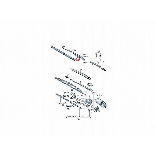 Audi フロント ワイパーブレード 左右セット アウディ A4/S4 8EALT 8EAMBF 8EASNF 8EAUKF 8EBBKF 8EBDV 8EBFB 8EBGBF 8EBWEF ...