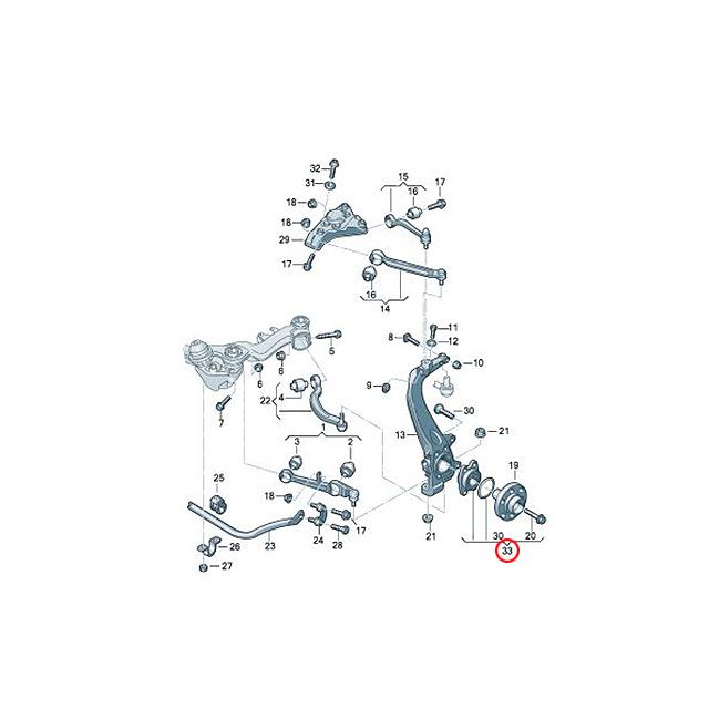 Audi（アウディ） ホイール ハブベアリング フロント 左右共通(1個) A6 4FAUKS 4FBATA 4FBATS 4FBDXS ...