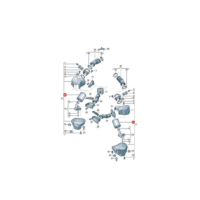 Audi エアフィルター アウディ A8 4HCDRF 4HCDRL 4HCEJL : セントピア ショッピングストア - 通販 ...