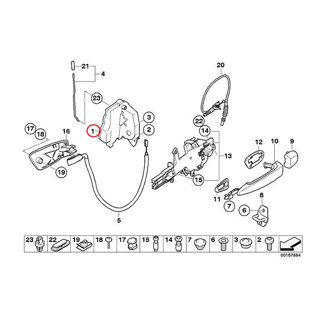 ドアロック アクチュエーター リア 左側 BMW X1シリーズ E84 18i 20i 25i 28i VL18 VL20 VL25 VM20 ...