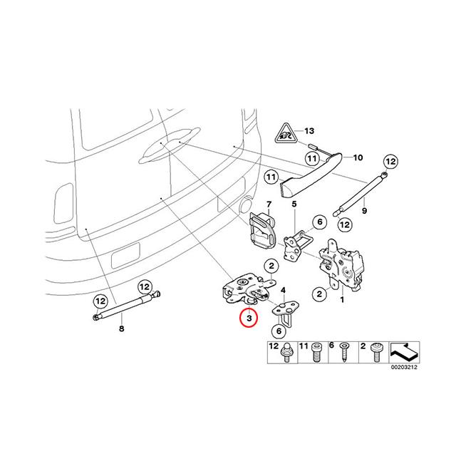 MINI トランクロック 左側 MINI(ミニ) R55 クーパー クーパーS ジョンクーパーワークス MHJCW ML16 MM16 ...